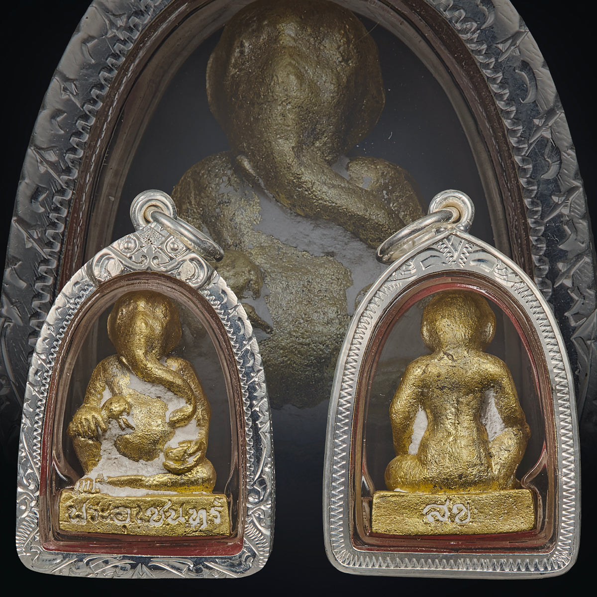 Phra Uchen – the Deity of Merit Paired with Phor Than Klai – OOBThaiAmulets